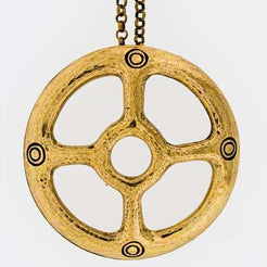 Sun Wheel Pendant- Bronze Made in Norway – Norse Imports LLC
