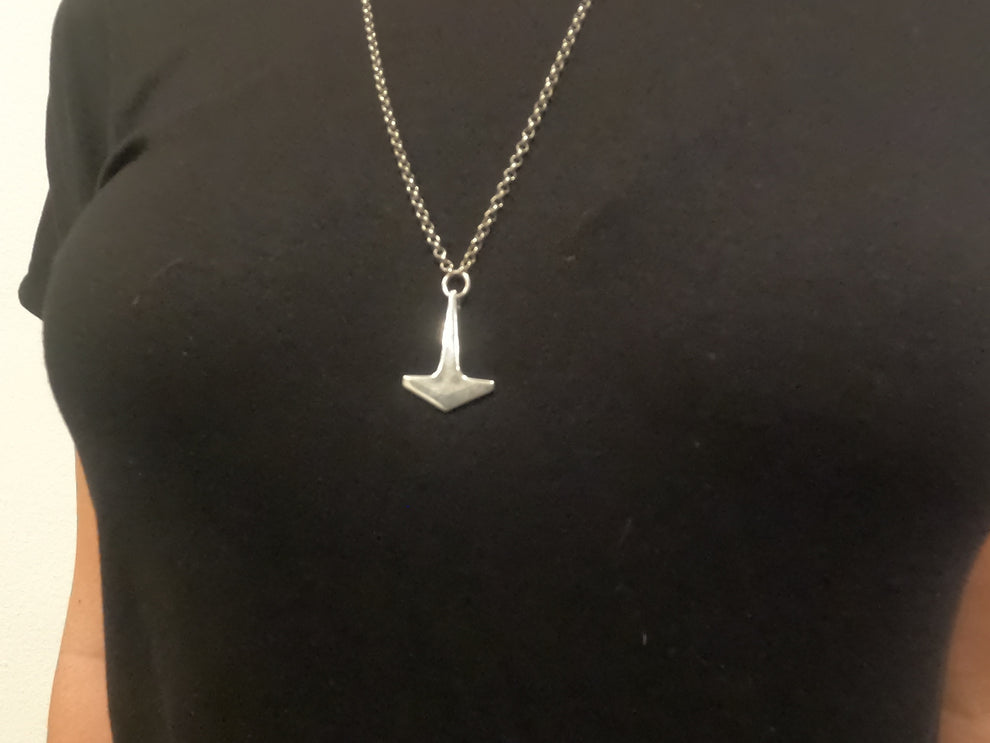 Silver Thor's Hammer Necklace- Fitjar Archeological Replica – Norse ...